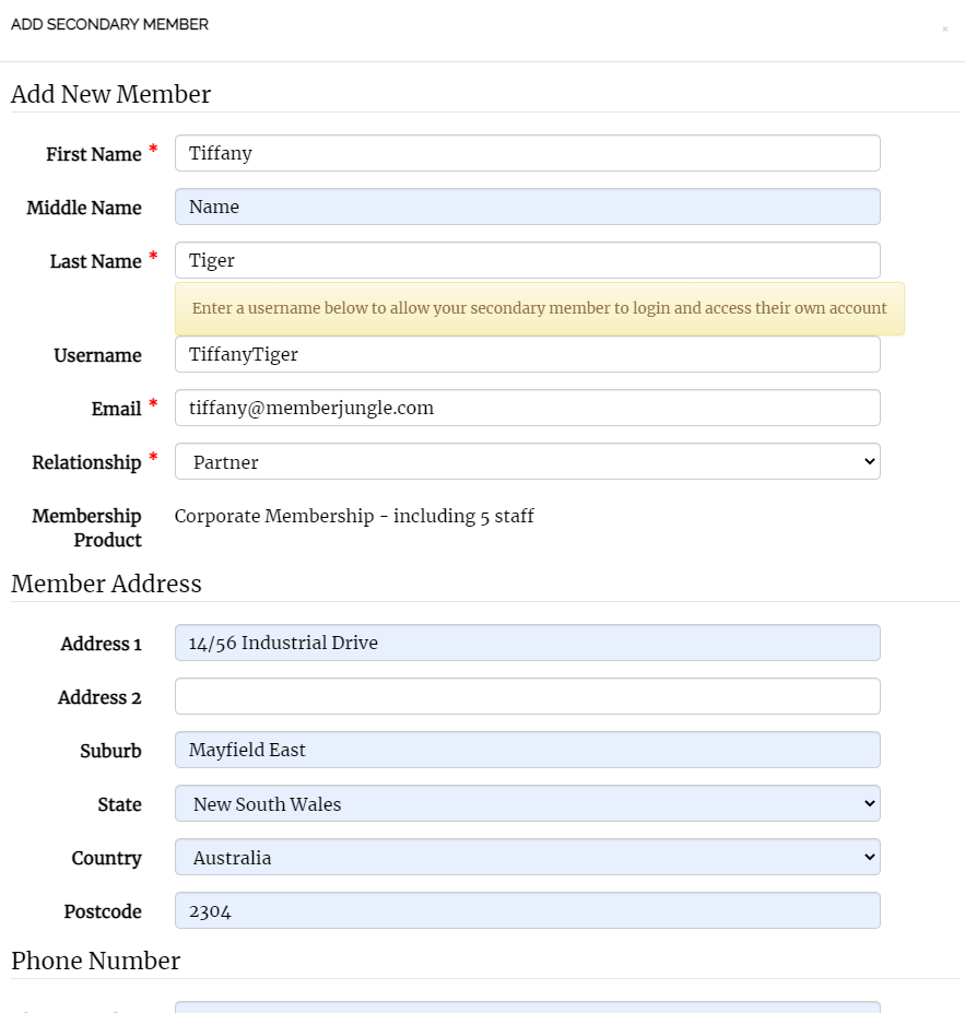Group Membership - As A Primary Member