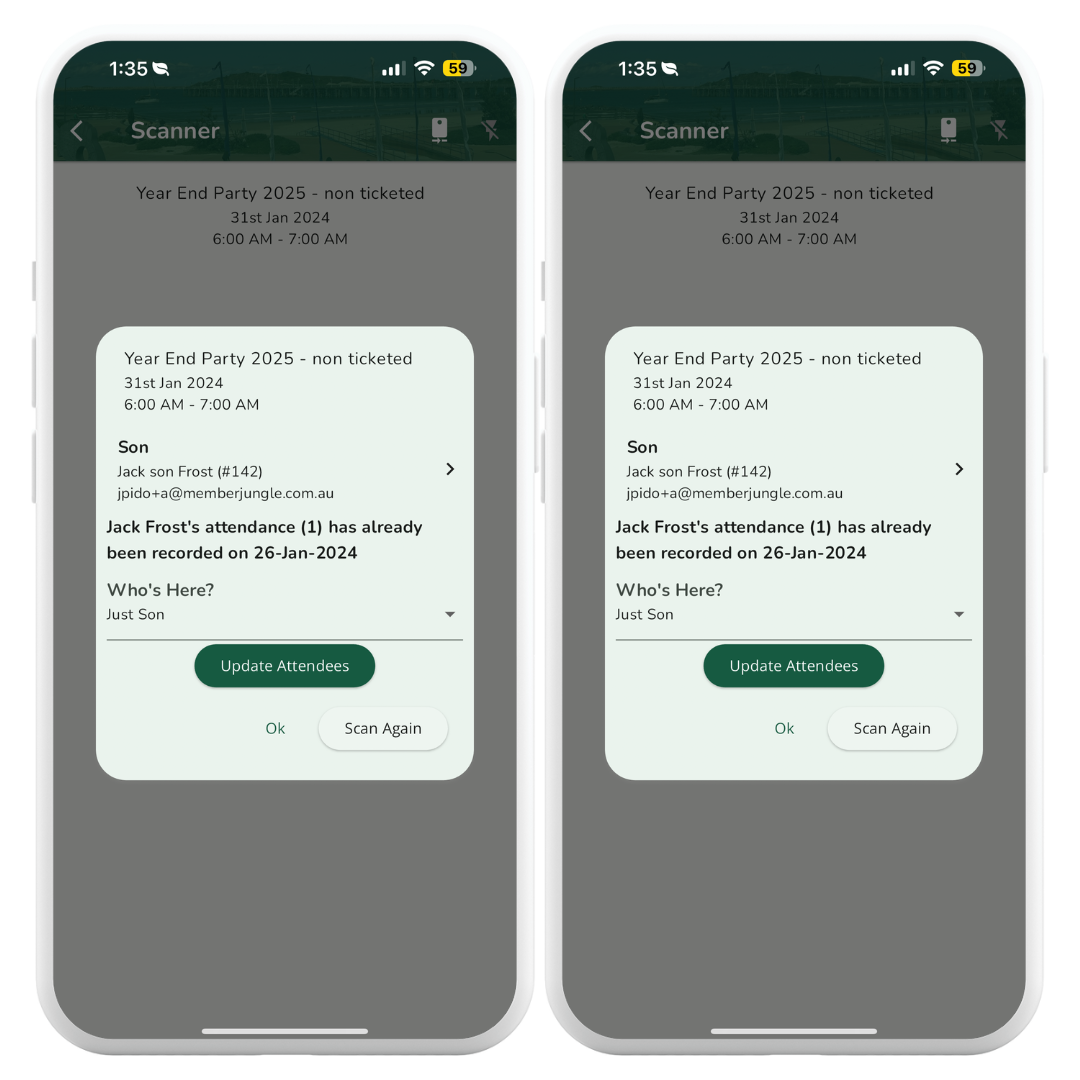 Scanning Members Barcode On The Mobile App
