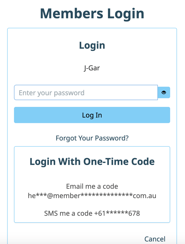 How to login to your Club Site as a Member/User