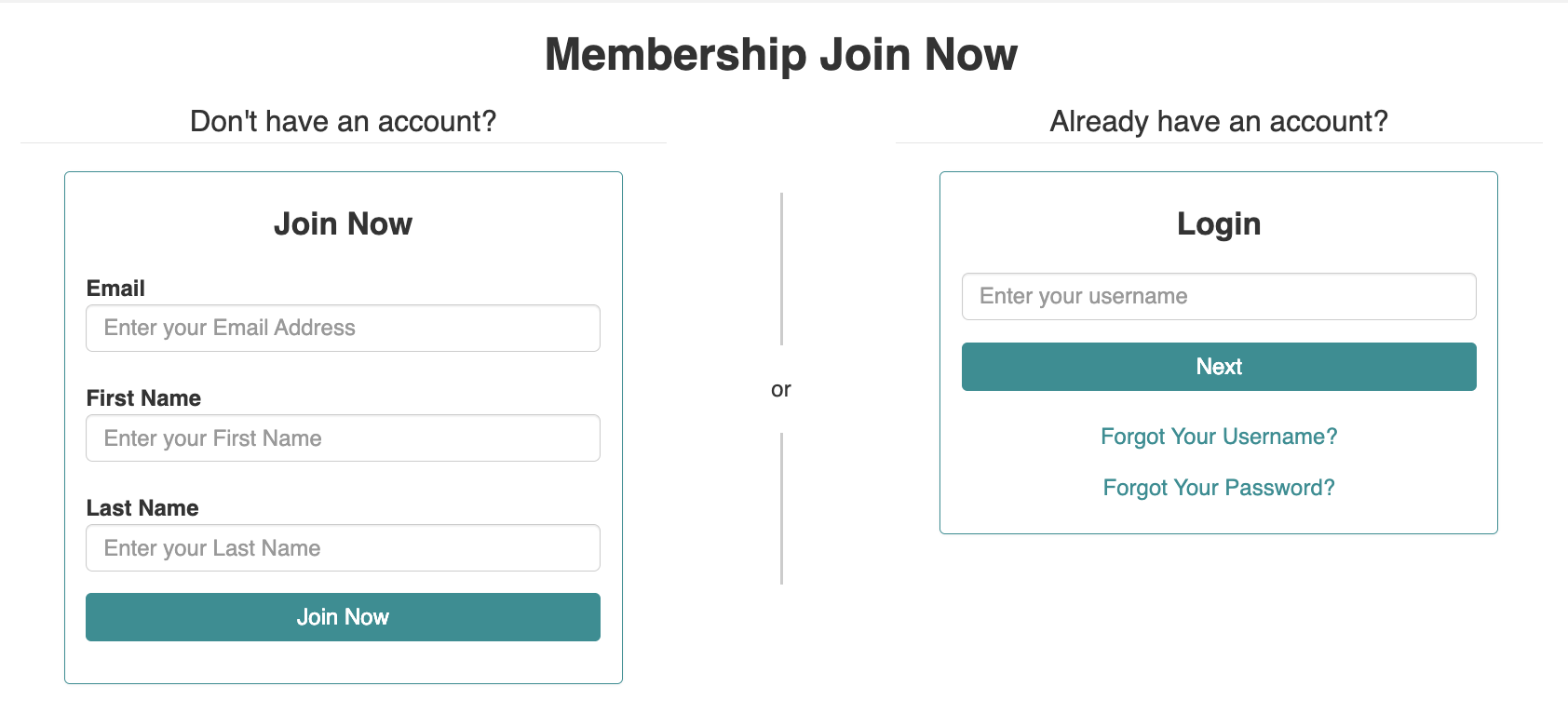 Membership Signup & Renewal Page Settings