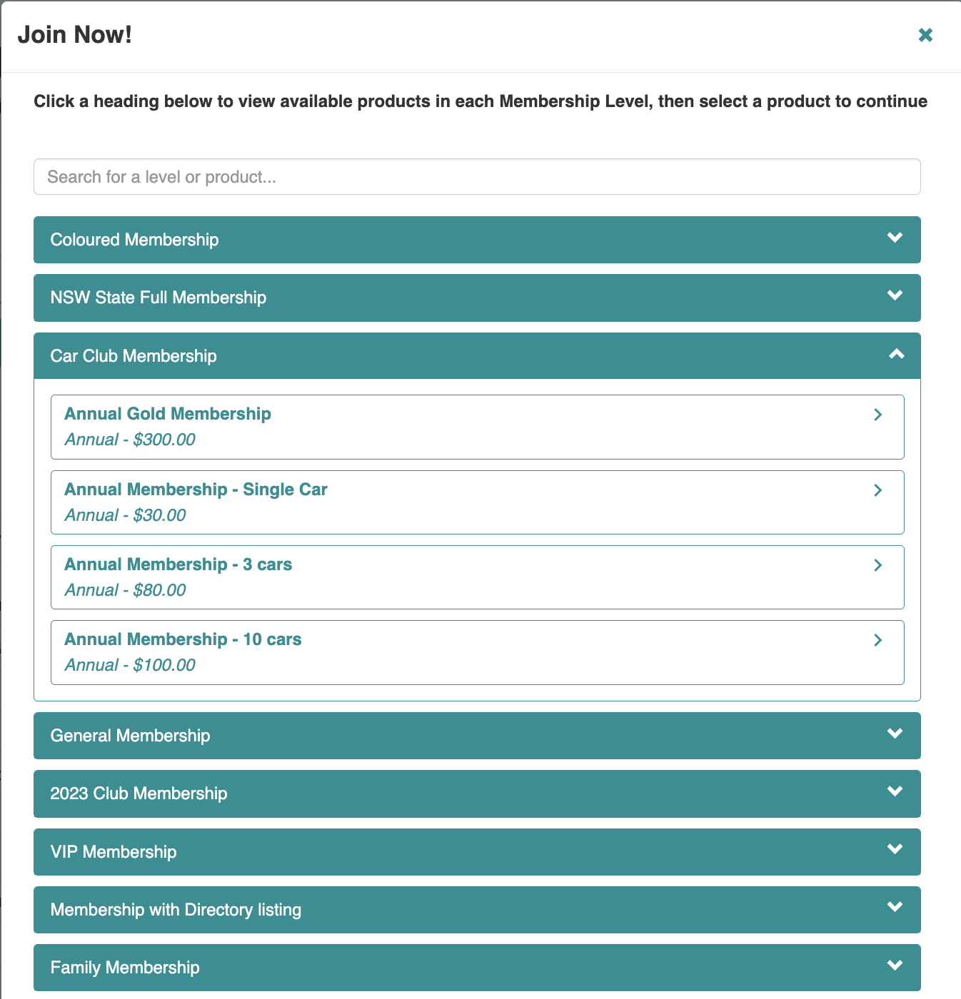 Membership Signup & Renewal Page Settings