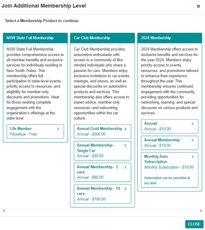 Membership Signup & Renewal Page Settings