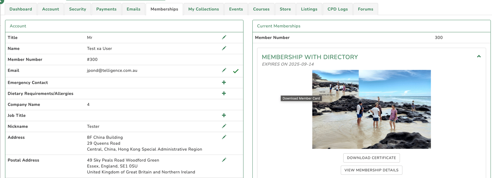 Membership Invoices and Orders
